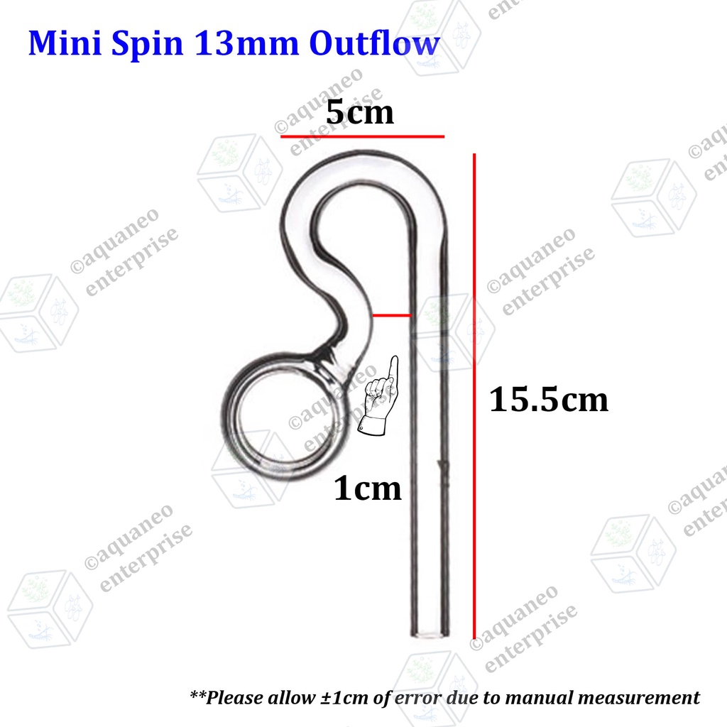 VIV Glassware Mini Jet Peony Spin Inflow Outflow 13mm | aquarium lily ...