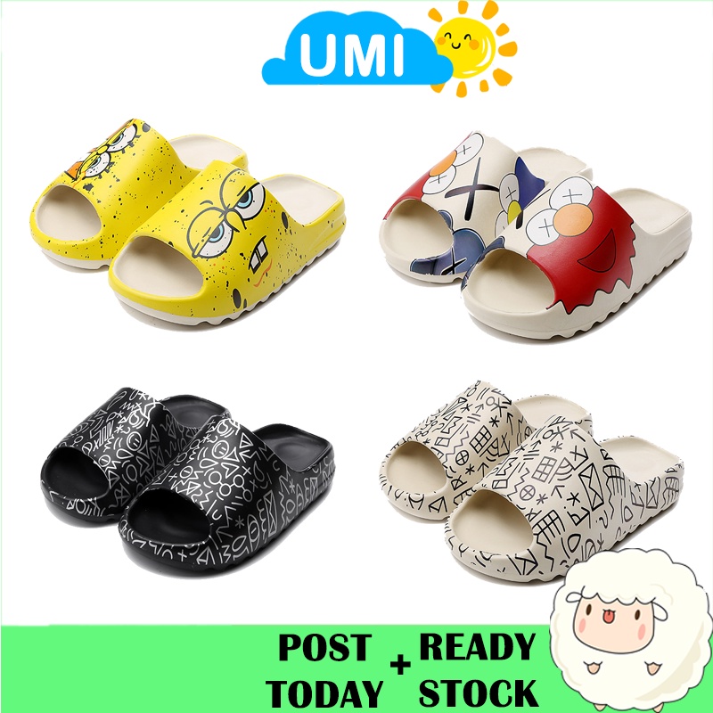 READY STOCK UMI Kanye West Yezzy Slide Men's and Women's Casual ...