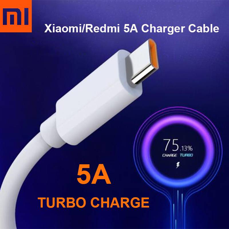 Xiaomi Type-C USB Fast Charging Data Cable 6A Turbo Charge Cable for Mi ...