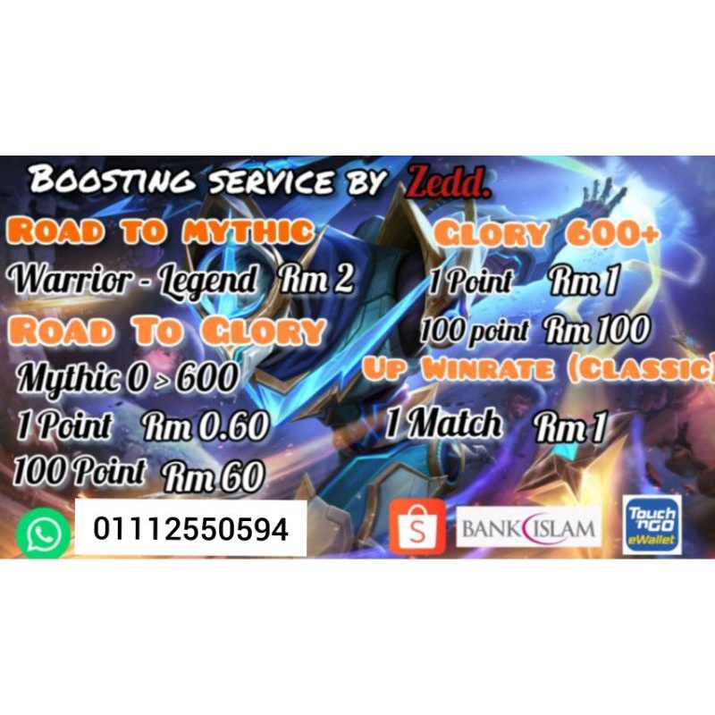 Boost Rank Mobile Legend | Joki Rank Mobile Legend | Service Push MMR ...