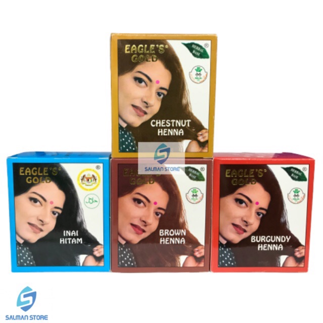 Eagle’s Gold Henna Halal (6pcs) | (Black,Brown,Chesnut,Burgundy ...