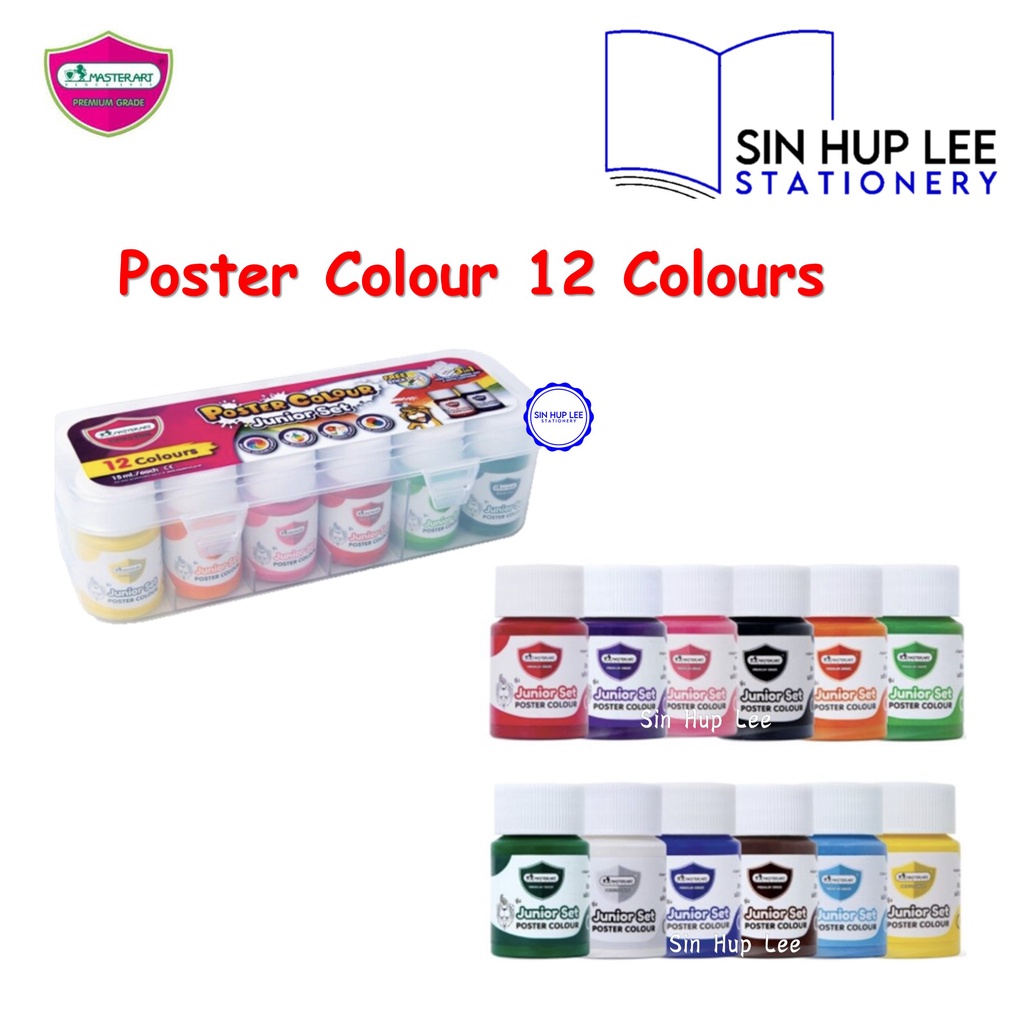 Master Art Master Series Poster Colors Water Colours 20ML (10 Colours ...