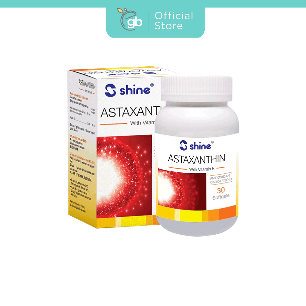 Shine Astaxanthin With Vitamin E Softgels (30's) [Exp 30/09/2023 ...