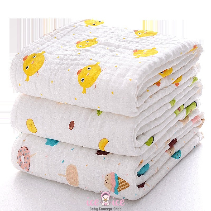 Soft 4-Layer Baby Bath Towel Newborn Infant 70x90cm Pure Cotton Kain ...