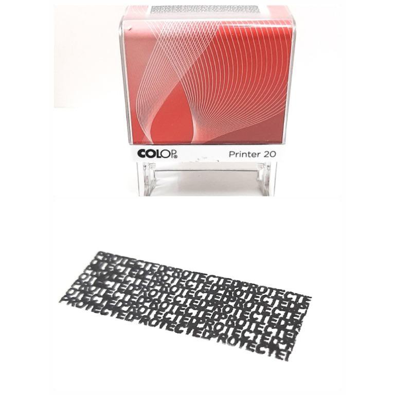 AE Stamp Incognito stamp chop black cop information conceal Colop p20 ...