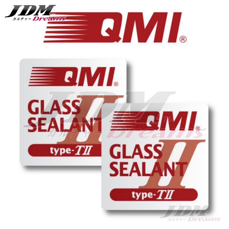 QMI Glass Sealant (Type II) Sticker Set JDM Japan Toyota Alphard ...