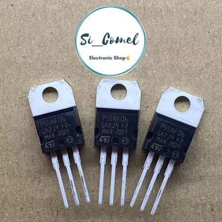 🇲🇾🔥READY STOCK🔥P55NF06 P55NF06L STP55NF06 50A 60V N-CHANNEL MOSFET TO-220F Ic Chip | Shopee Malaysia
