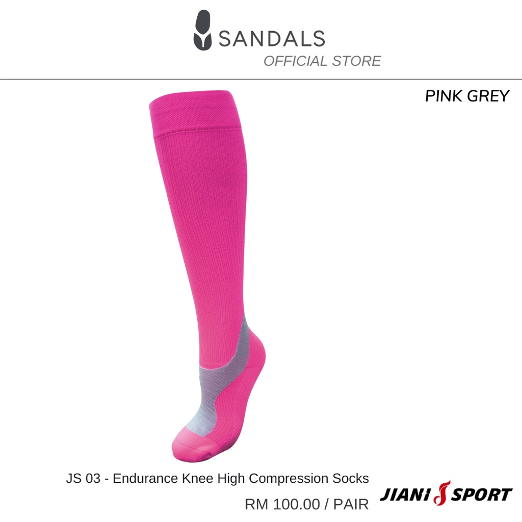 Jiani Sport JS 03 Endurance Knee High Compression Socks | Shopee Malaysia