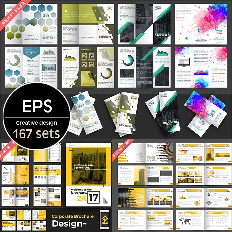 Graphic Design Template Bundle Pack / Corporate Design / Flyer ...