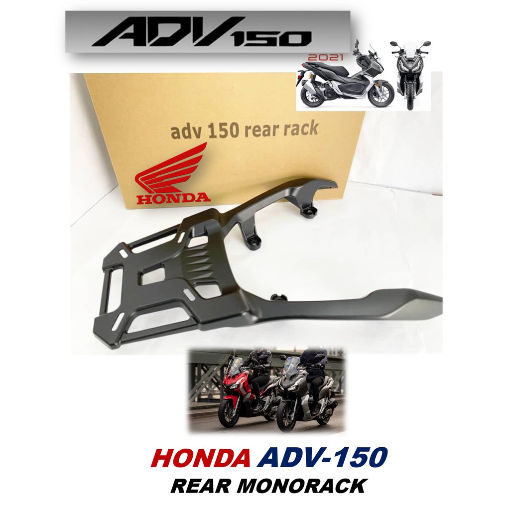 HONDA ADV150 ADV 150 Top Rack Bracket Rear Luggage Rak Bagasi Pemegang ...