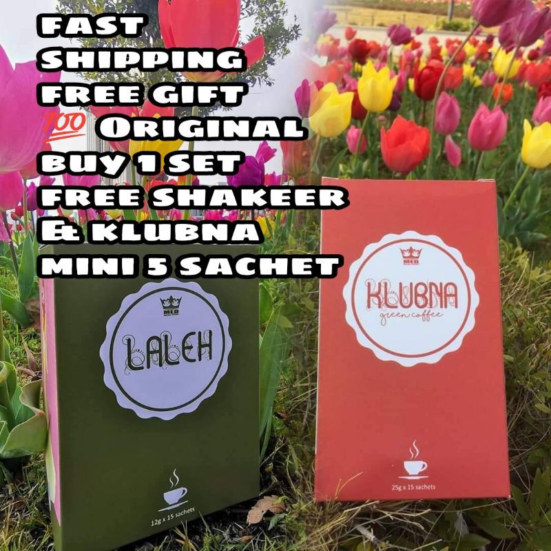 💥💥KLUBNA LALEH💥💥ORIGINAL💥💥FREE GIFT💥BELI 1 SET FREE SHAKEER DAN MINI ...