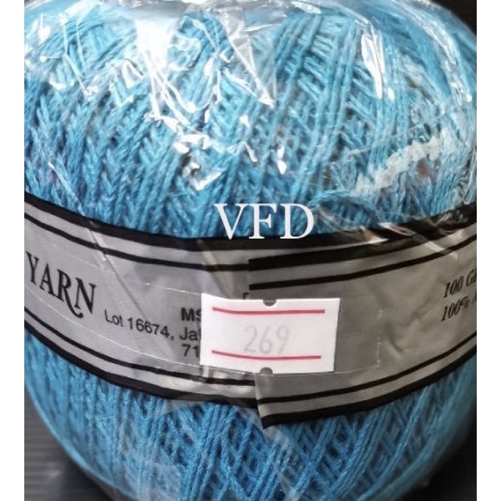 [READY STOCK](250 - 299)100g Benang Crochet Yarn Knitting/Benang Minlon ...