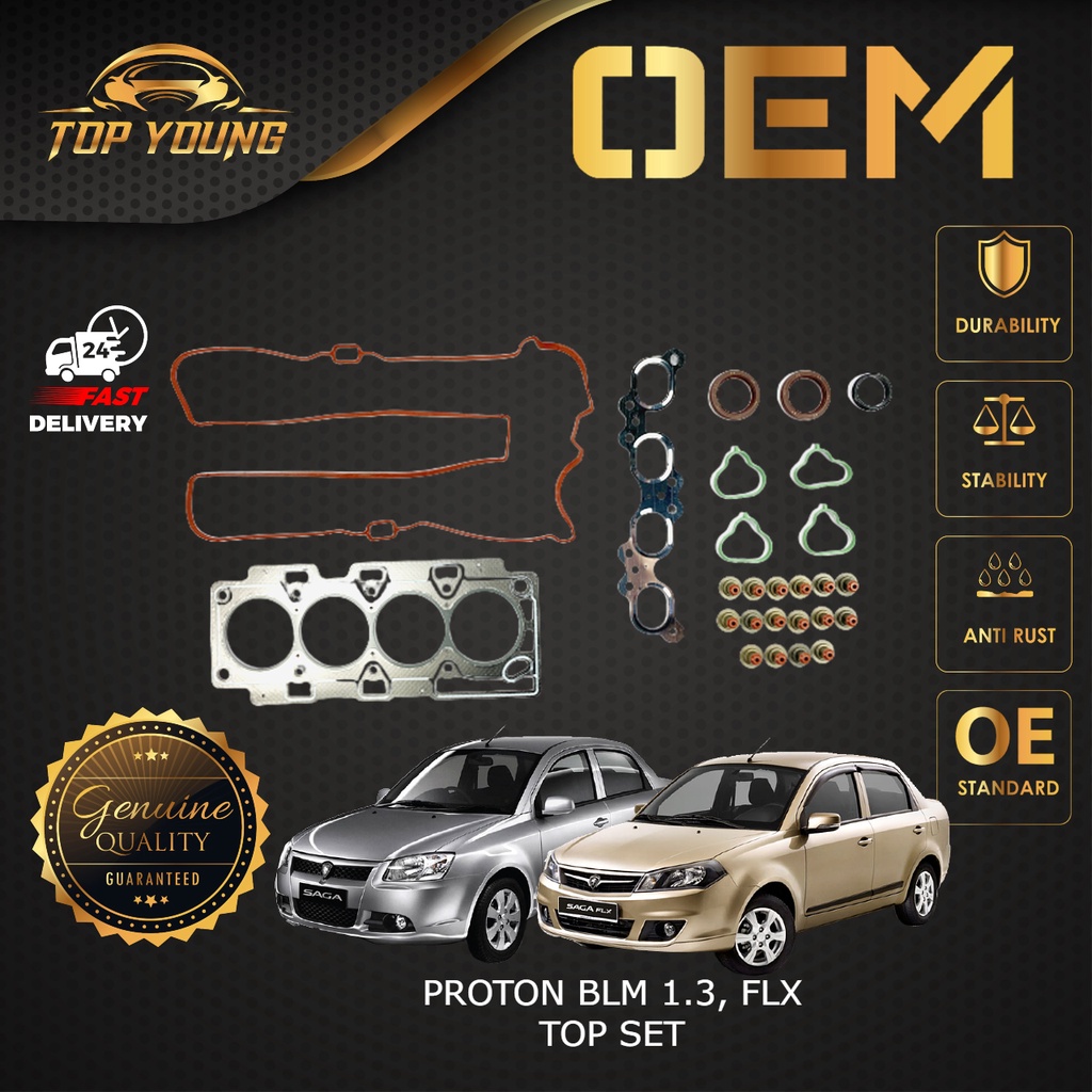 ENGINE TOP SET – PROTON SAGA BLM FLX ORIGINAL QUALITY TOP SET GASKET ...