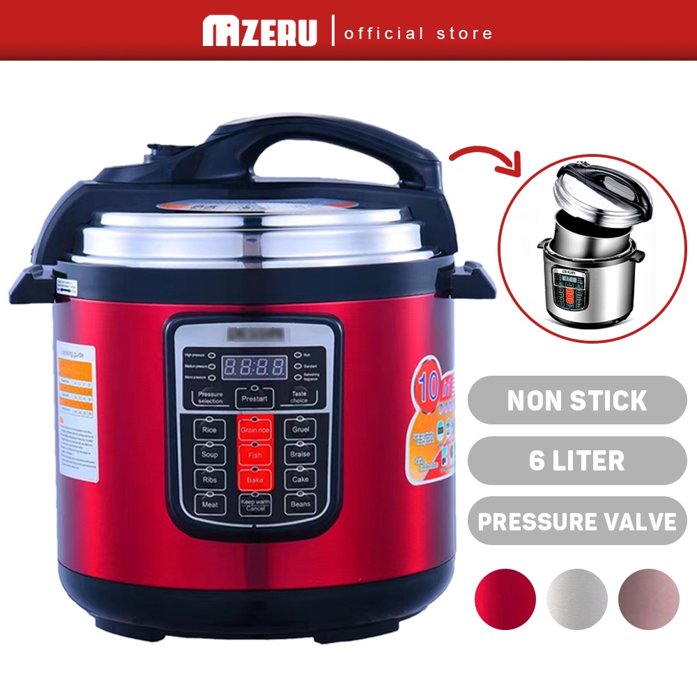 Mazeru - PRESSURE COOKER 10IN1 Electric Digital Pressure Cooker Non ...