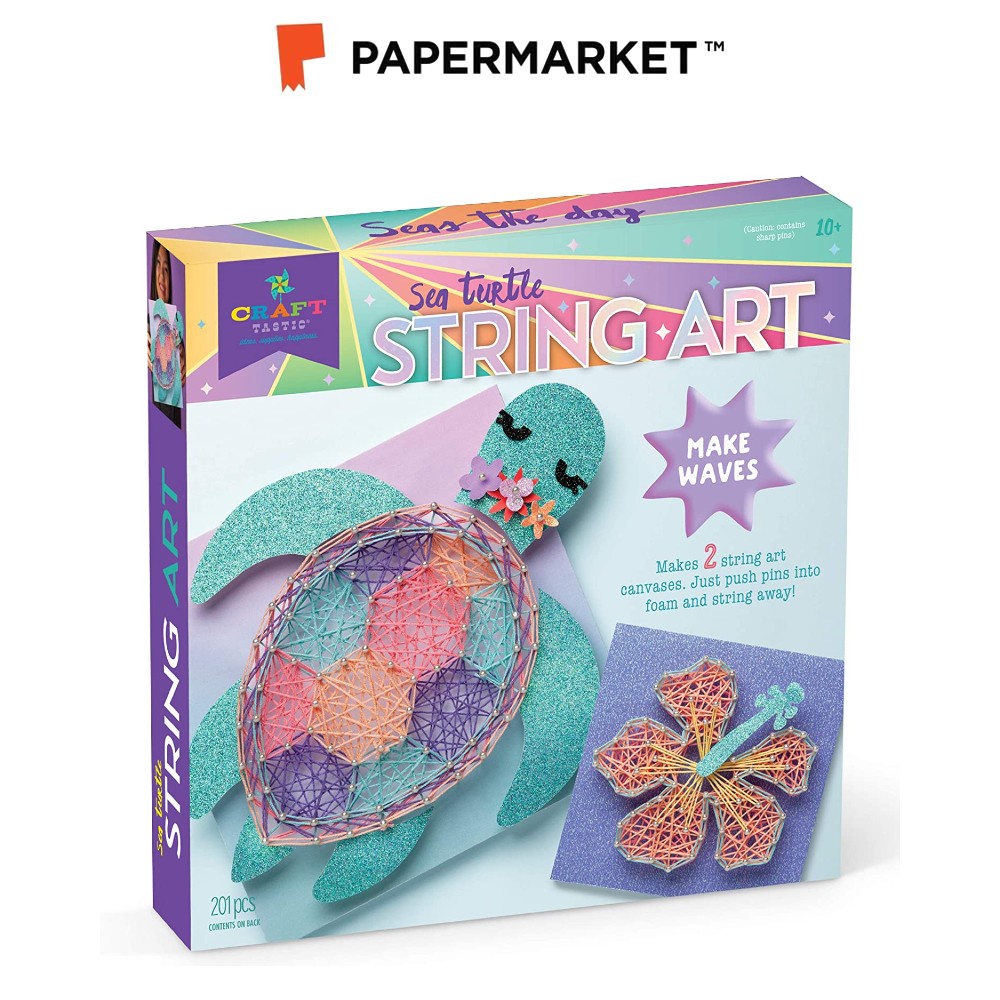Art and Craft Kit for Kids DIY Sea Turtle String Learn Creative Fun ...