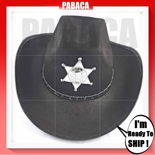 Cowboy Western Wild West Sheriff Hat Fancy Dress Halloween Party ...