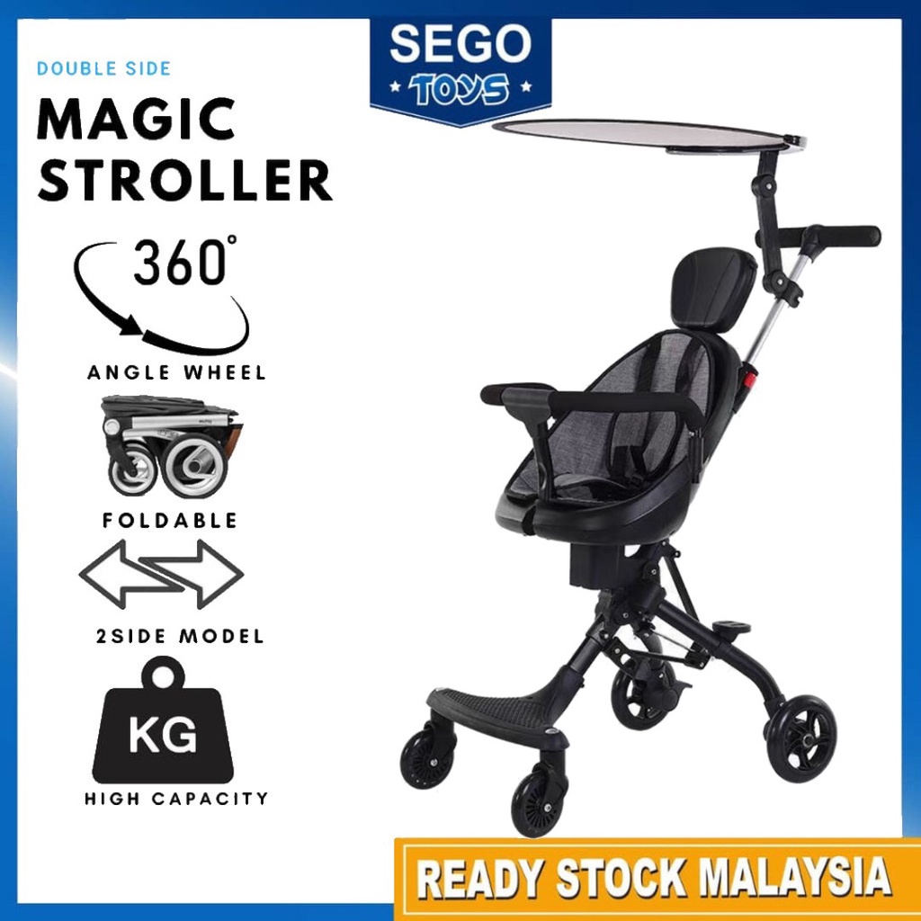 [Segotoys] 2 Way Rotating Foldable Baby Magic Stroller With Accessories ...