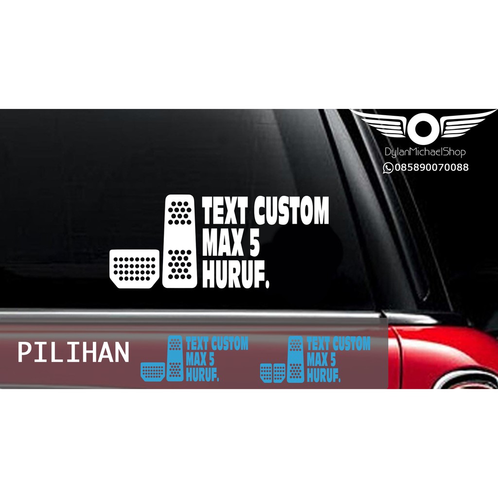 Custom Real Classy Car Stickers Use Two Pedals Three Pedals Car Sticker ...