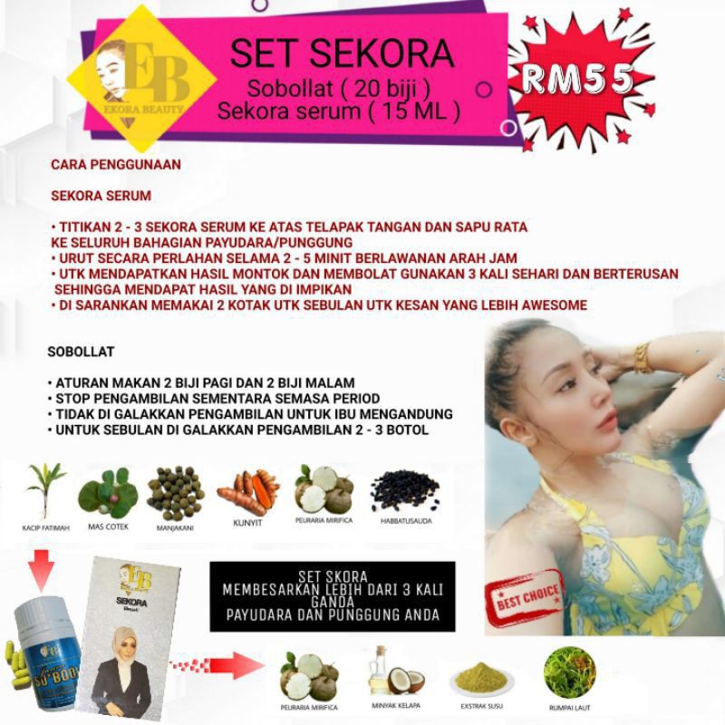 EKORA BEAUTY SET COMBO SOBOOLAT | Shopee Malaysia