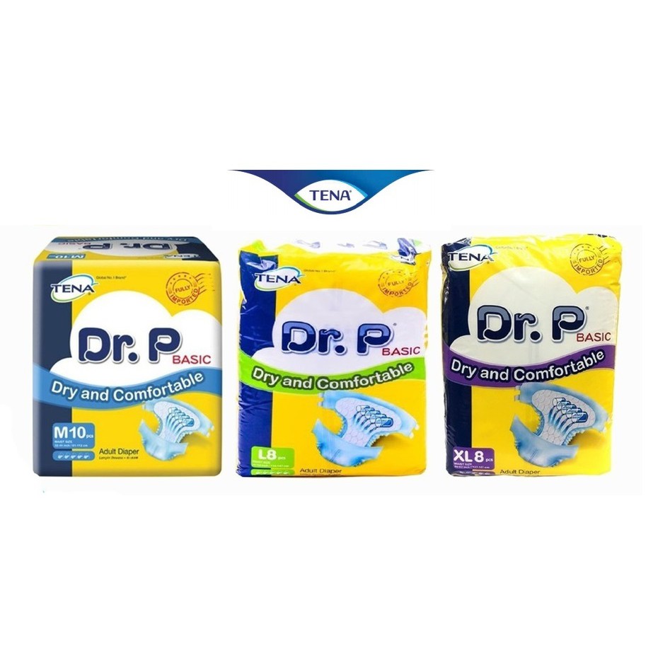 TENA DR.P BASIC M10/L8/XL8 | Shopee Malaysia