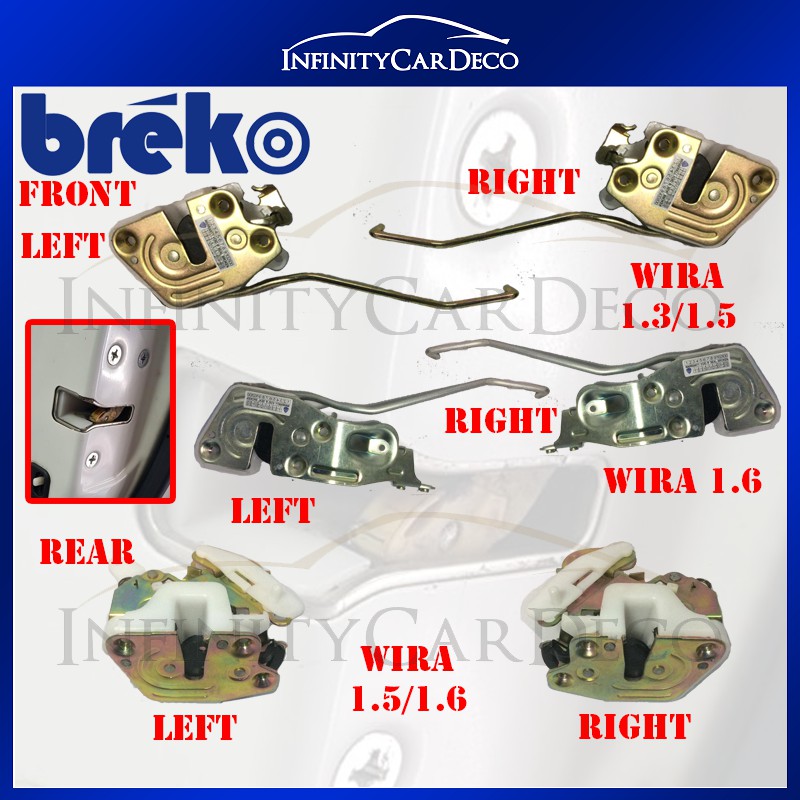 - BREKO Inner Door Lock (Local Made) (Front & Rear) Compatible With ...
