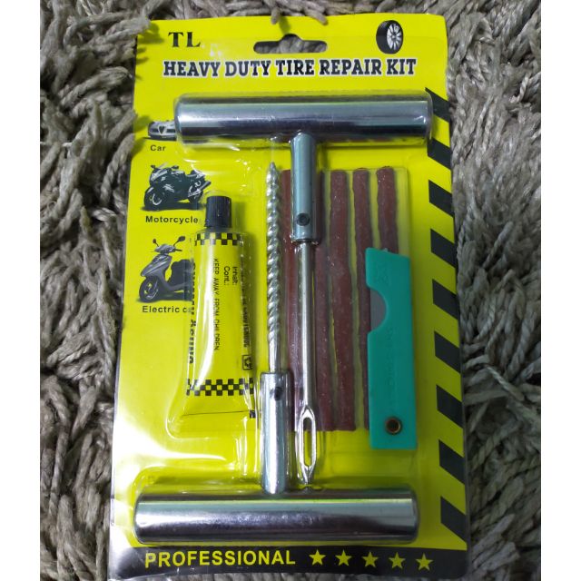 DIY TAMPAL TAYAR HEAVY DUTY TIRE REPAIR KIT | Shopee Malaysia