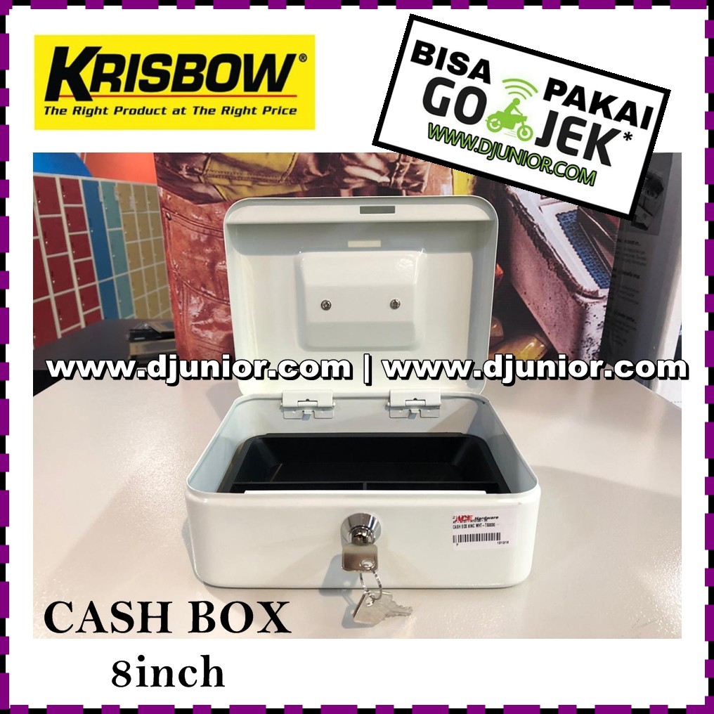 Ace KRISBOW - CASH BOX 20 CM / CASHBOX 8 INCH / SAFE DEPOSIT / SAFETY ...