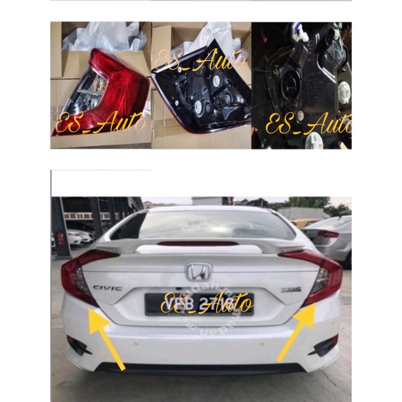 ORIGINAL HONDA TEA CIVIC FC 2016-2019 TAIL LAMP ASSY/ LAMPU BELAKANG ...