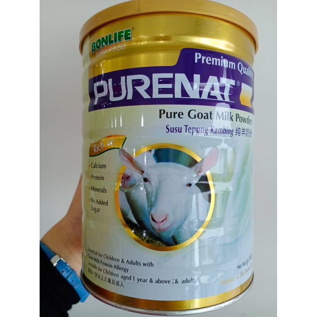 PURENAT PURE GOAT MILK POWDER 800G /SUSU KAMBING expired 11/2021 ...