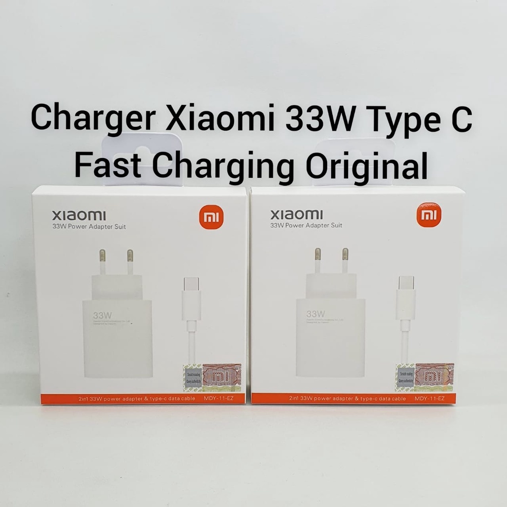 Xiaomi 33w Fast Charging Charger MDY-11-EZ Type C 100% Original ...