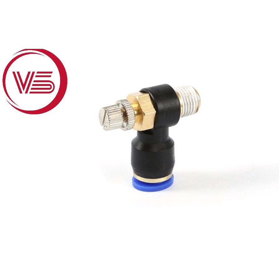 SNS SCL Pneumatic Elbow Type Flow Control Speed Controller Fitting Push In Fitting 6/8/10mm ...