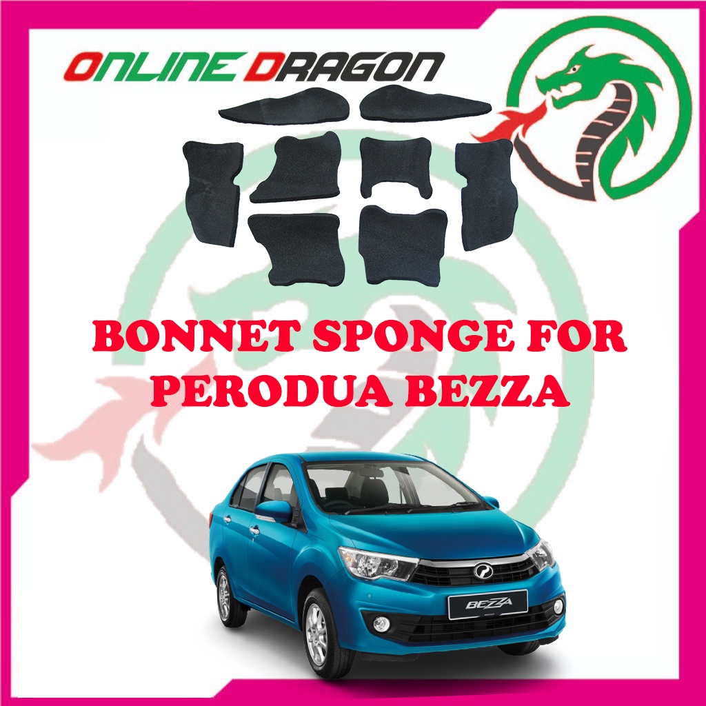 Perodua Bezza Front Bonnet Sponge Bonnet Sound Proof Bonnet Mat Car ...