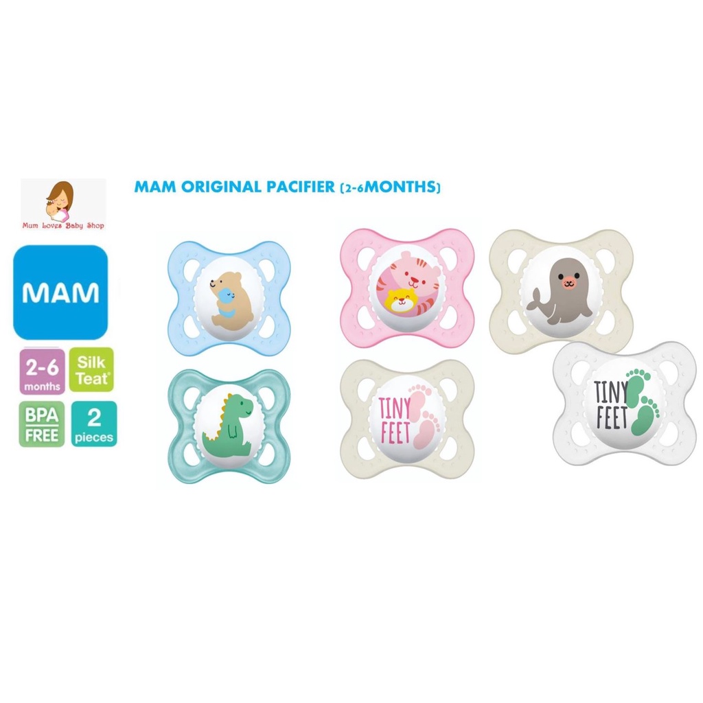 MAM Original Pacifier (2-6 Months+)-2pcs/pack | Shopee Malaysia