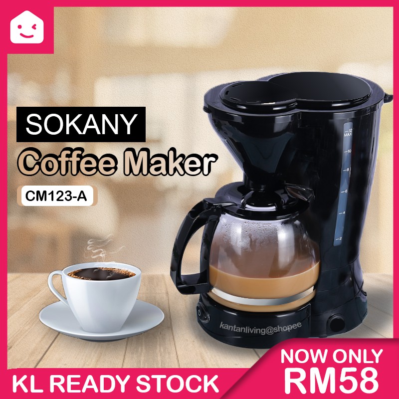 Sokany Coffee Maker CM123-A | KANTAN | Shopee Malaysia
