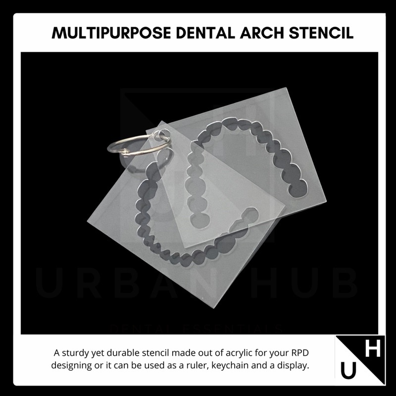 MULTIPURPOSE DENTAL ARCH TRACER STENCIL FOR RPD DESIGNING OCCLUSION ...