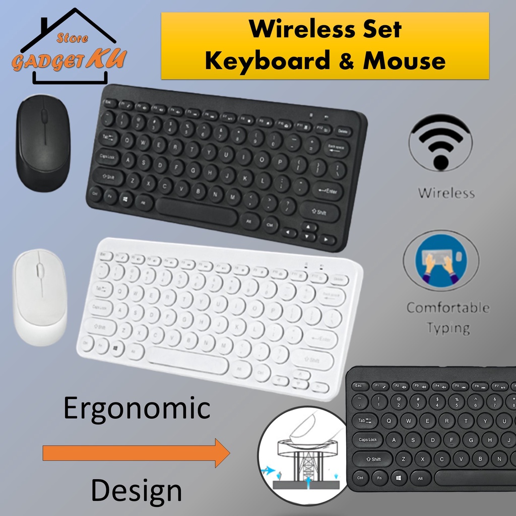 Usb Wireless Keyboard And Mouse Set Thin And Light 2 4ghz Keyboard Set Set Keyboard Dan Tetikus