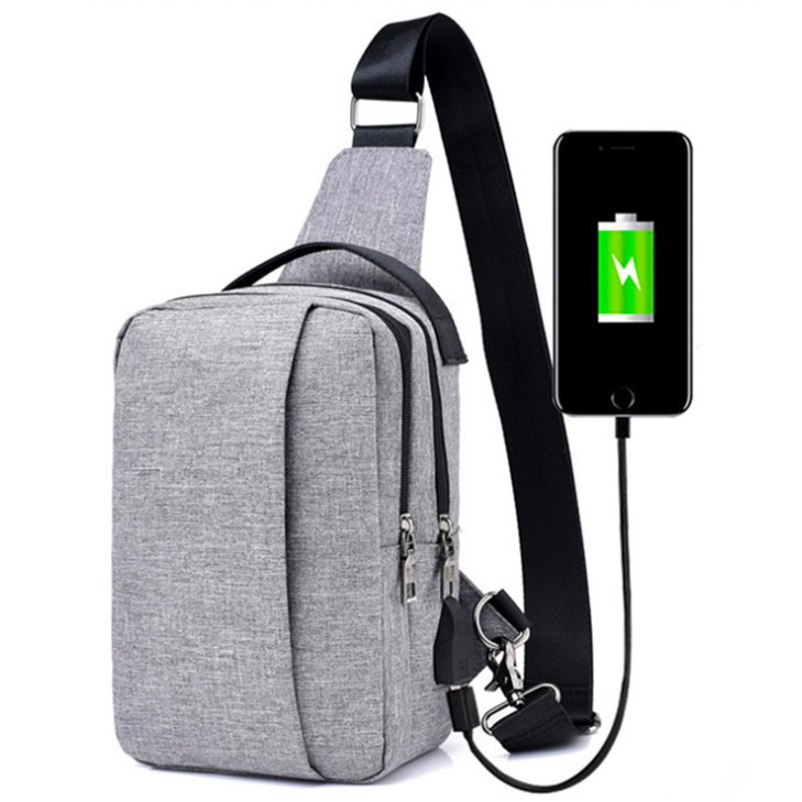 🔥BEST DEAL🔥Sports And Leisure Anti-Thief USB Charging Messenger/Sling ...