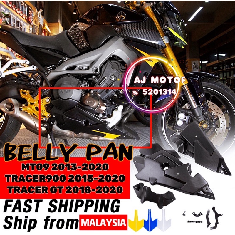 MT09 TRACER900 TRACER-GT 2013-2020 BELLY PAN COVER SET YAMAHA FZ09 V1 ...