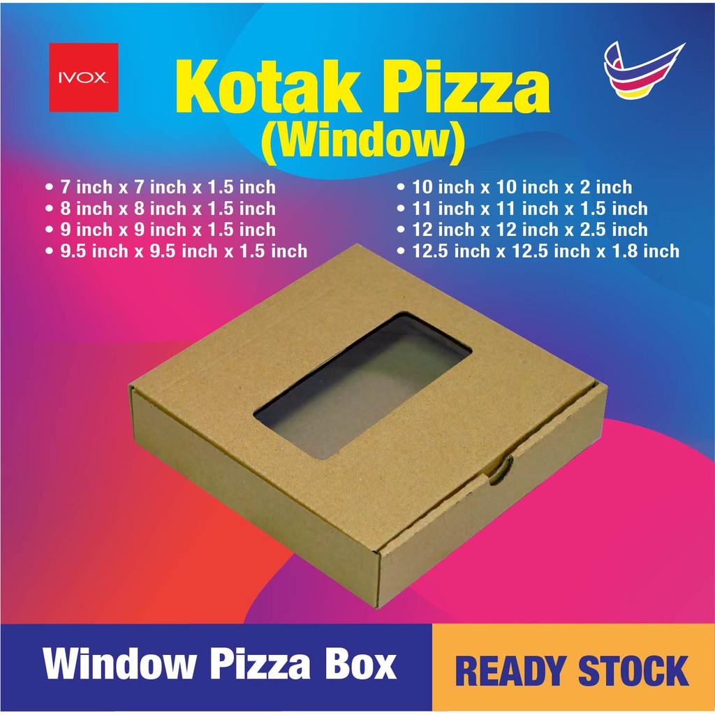 IVOX Window Pizza Box / Carton Packaging Box / Shipping Paper Food ...