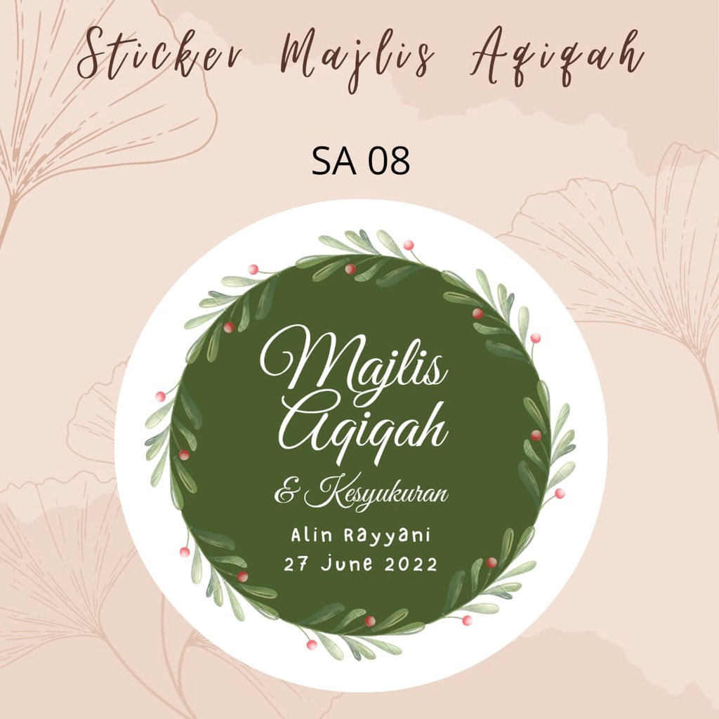 Sticker MAJLIS AQIQAH MURAH | Shopee Malaysia