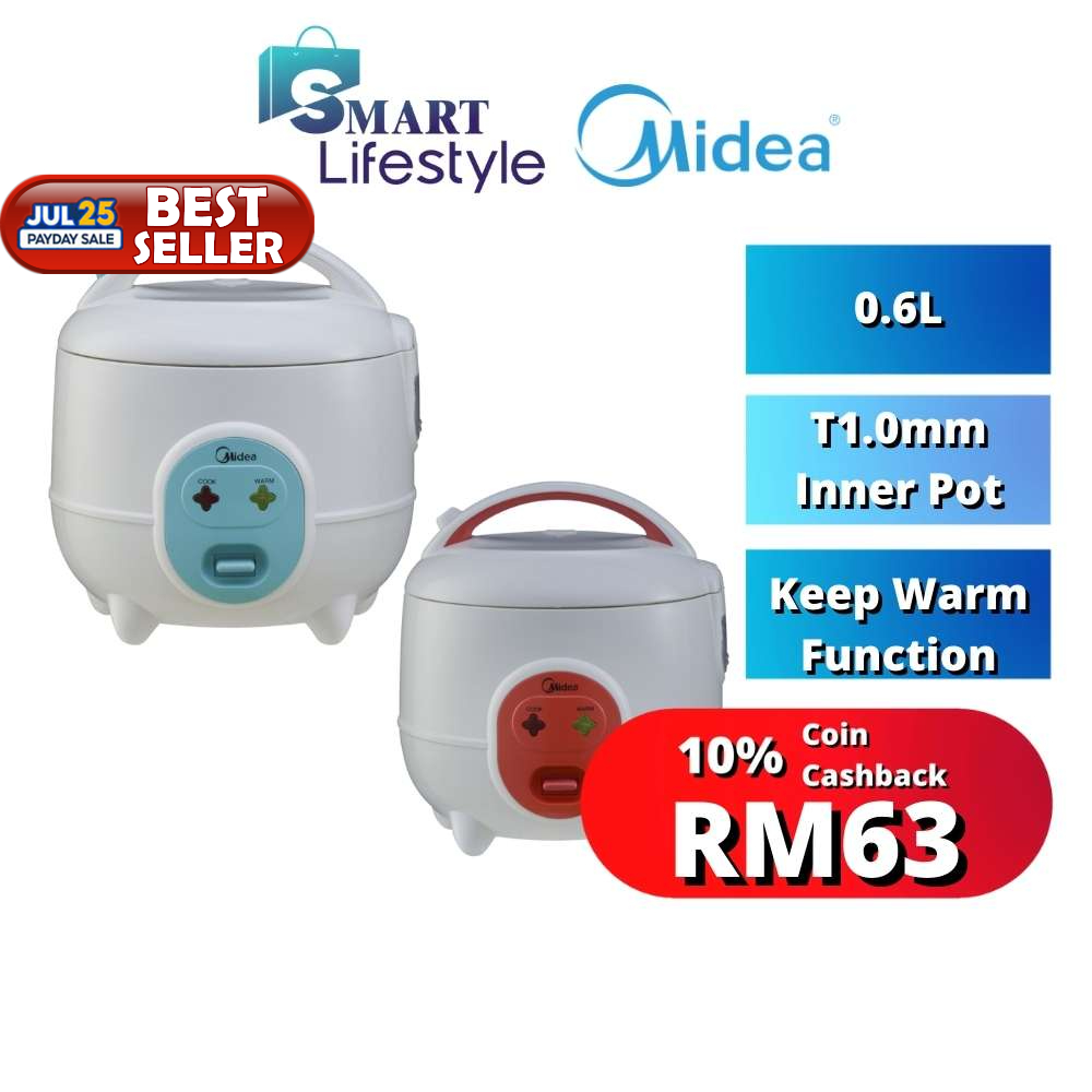 Midea Mini Jar Rice Cooker (0.6L) MR-CM06SB /MR-CM06SC | Shopee Malaysia