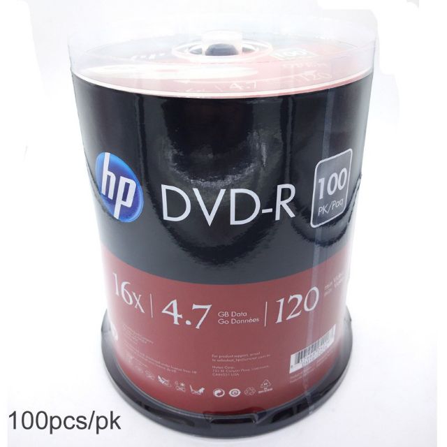 [LS] Official HP DVD-R 4.7Gb 120Min 1~16X With Cake Box | Shopee Malaysia