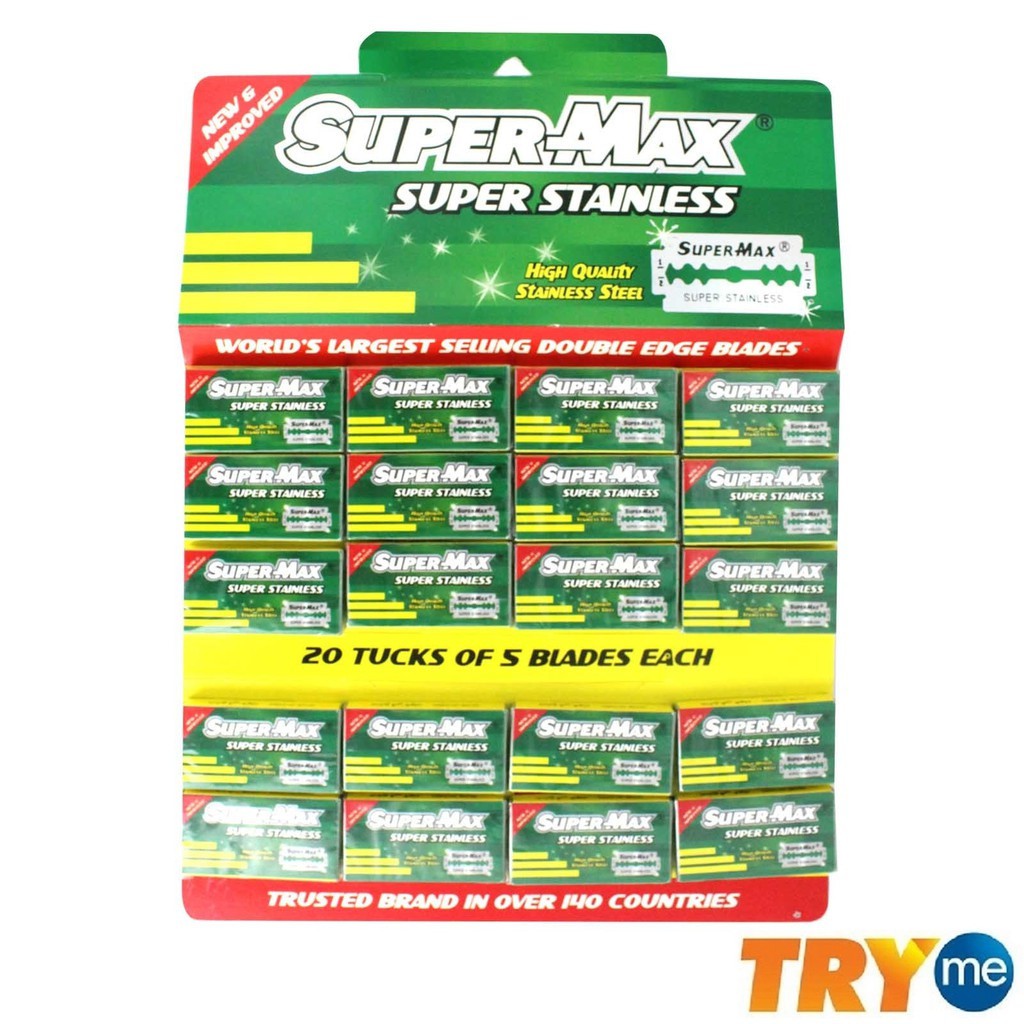 Super Max Razor Blade AA61 (20 Pack) | Shopee Malaysia