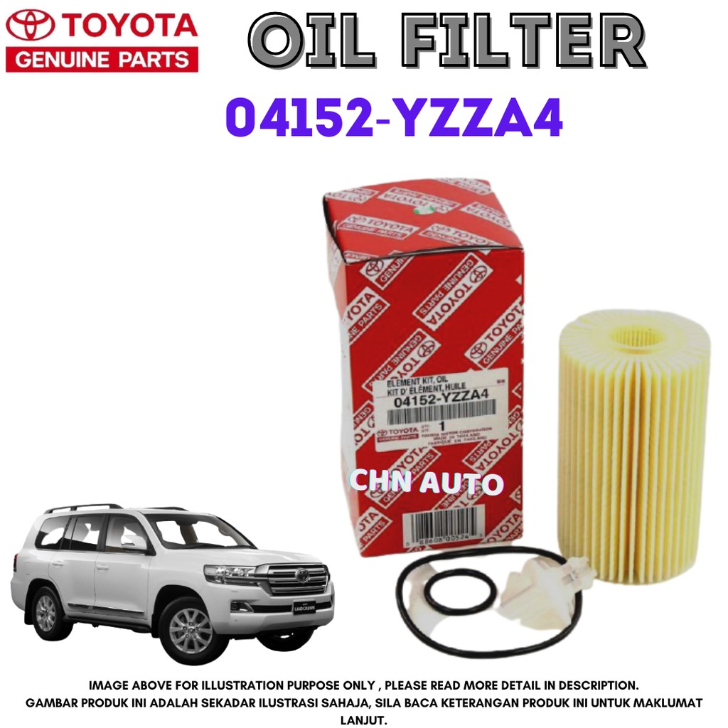 ⚡️100% ORIGINAL ⚡️TOYOTA OIL FILTER 04152-YZZA4 - LAND CRUISER VDJ200 ...