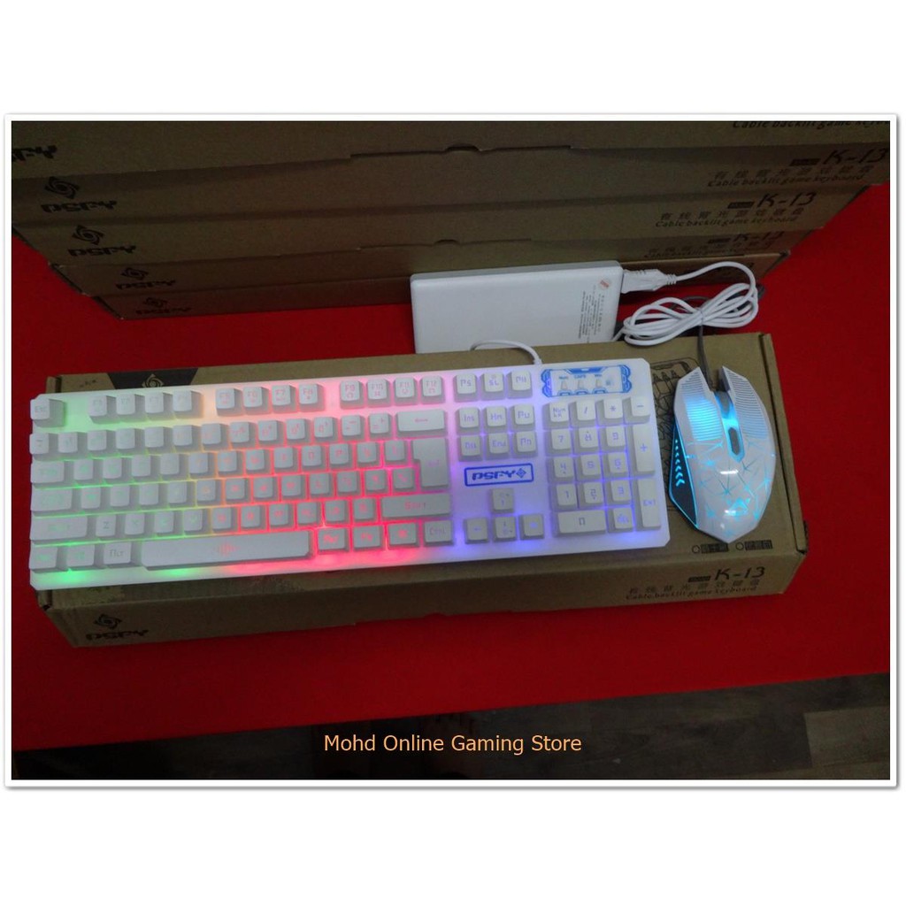 PSFY K-13 Mechanical feel keyboard with mouse | Shopee Malaysia