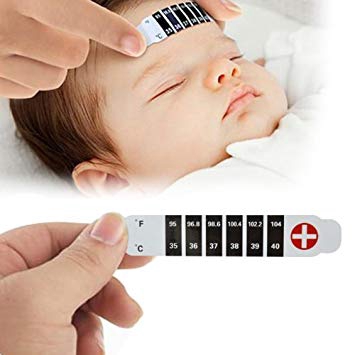 Forehead Head Strip Thermometer Fever Body Baby Child Kid Test ...