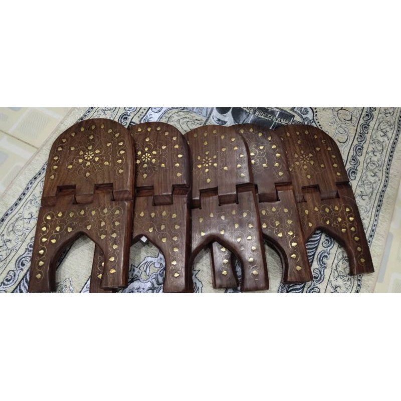 Rehal Kayu Bertatah Tembaga Rehal Kayu Corak Cantik dan Menarik ...