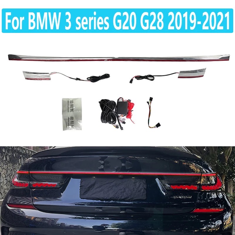 BMW G20 2019 2020 2021 2022 Rear boot trunk garnish led tail lamp light ...