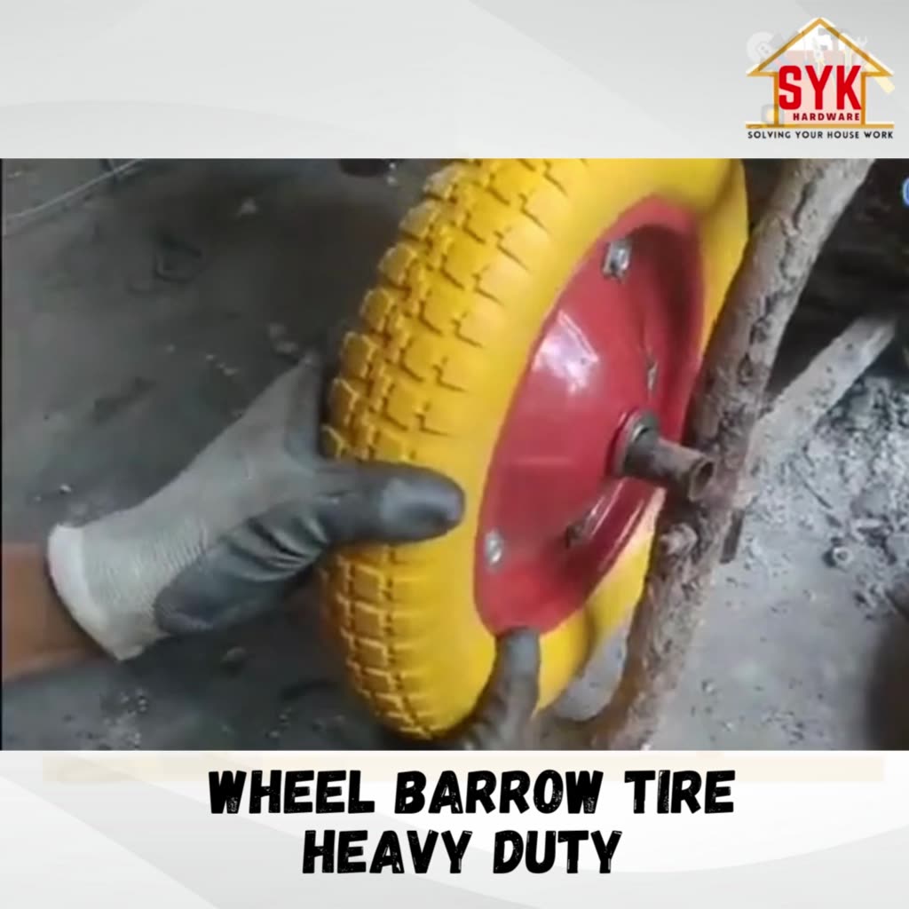 SYK Wheel Barrow Tire Heavy Duty Tayar Kereta Sorong Rim Kereta Tolak ...