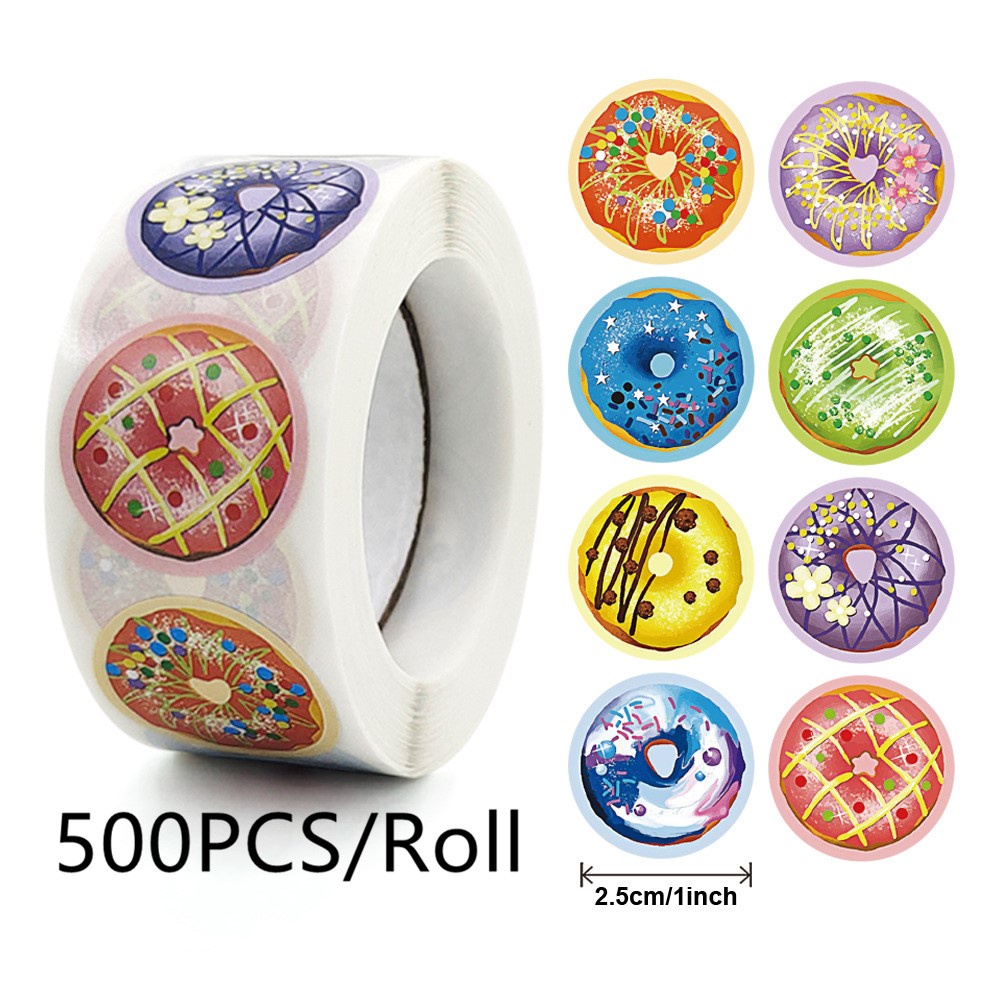 500pcs/Roll Cartoon Animals Stickers Cute Words Reward Stickers for ...